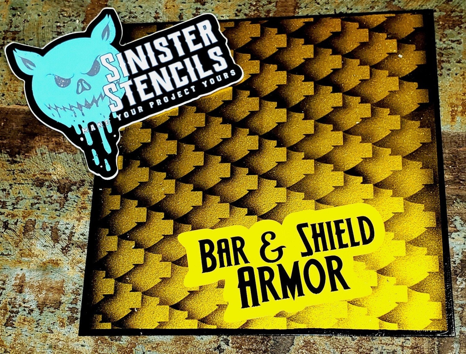 Harley Bar And Shield Stencil