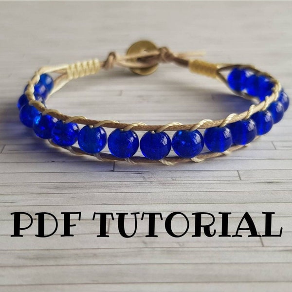 Micro Macrame Tutorial Wrap Bracelet Pattern Beaded - Etsy Canada