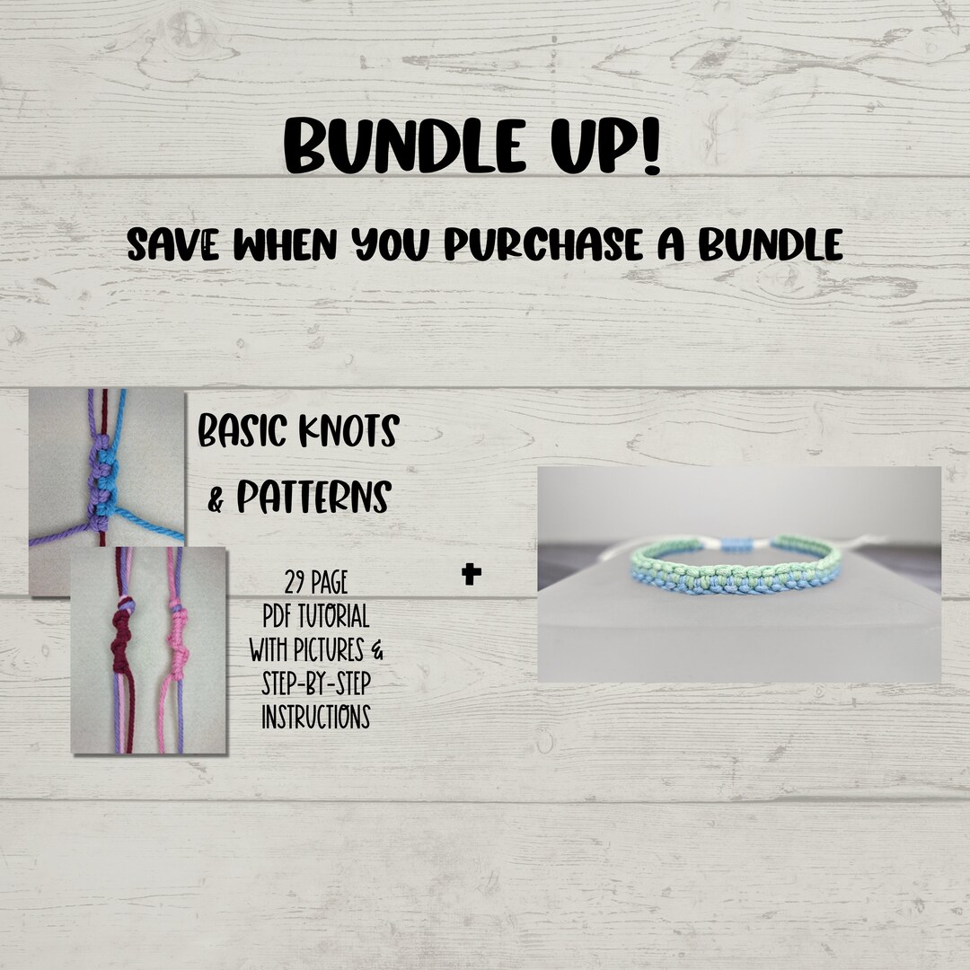 BUNDLE! Knots & Patterns + Ladder Macrame Bracelet Tutorial ~ How to ...