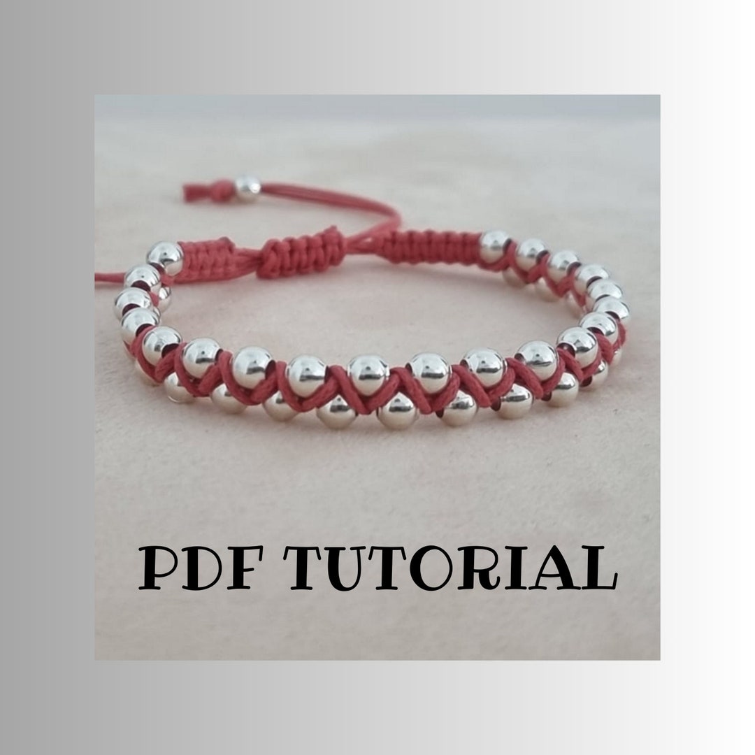 Silver Beaded Wrap Goddess Bracelet Tutorial ~ Beginner Friendly, Instant Download, Jewellery ...