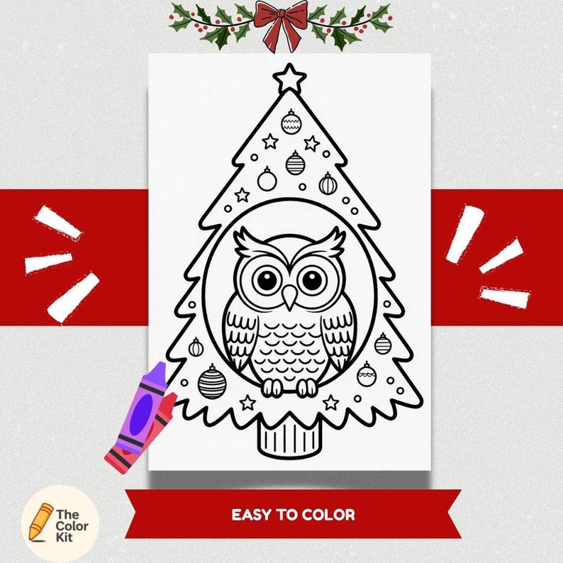 68 Magical Christmas Coloring Pages - Etsy