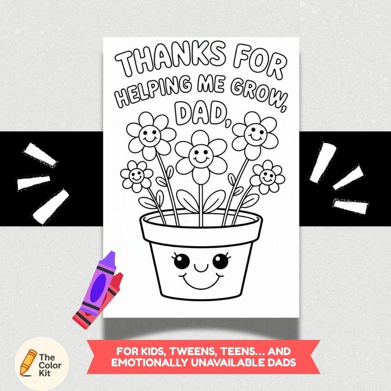 Father’s Day Coloring Pages for Kids, Printable Gift Sheets for Dad ...