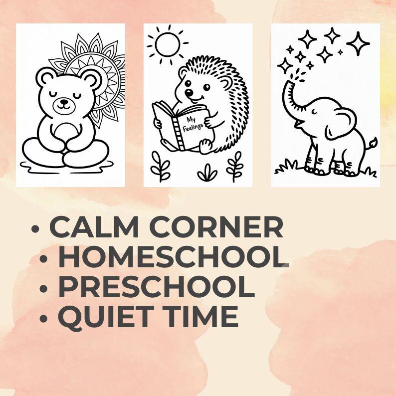 Calm-down Coloring Pages for Kids | Printable Mindfulness Coloring ...