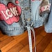 Just IN Glam Pop Art Denim Jacket, Front and Back Designs, Handpainted ...
