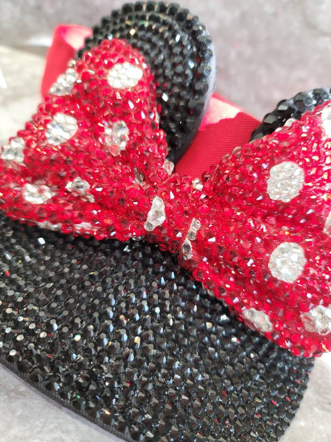 Rhinestone / Bling Minnie Mouse Visor - Etsy