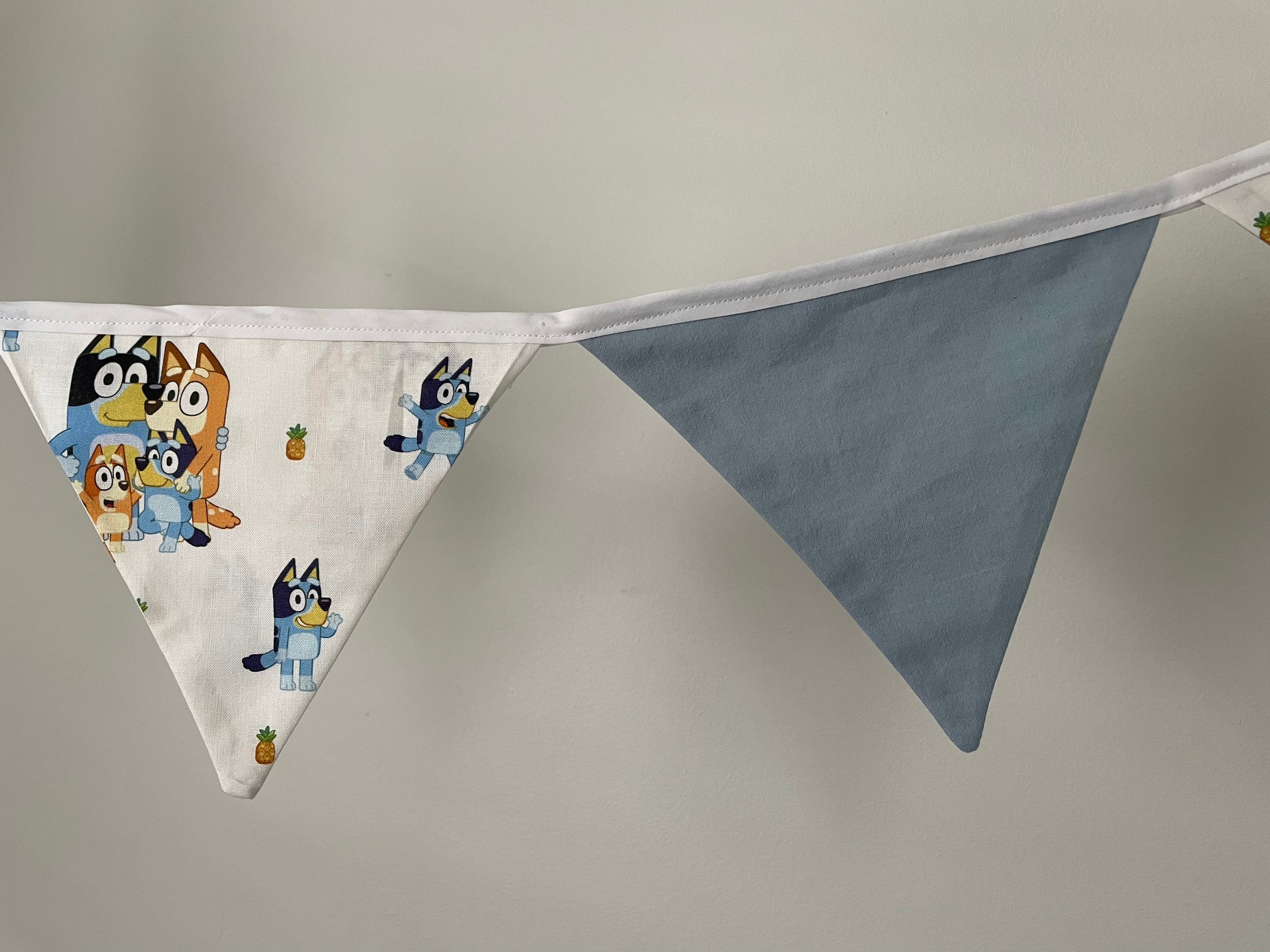 Bunting Flags Banner Bluey Themed Party Decoration - Etsy