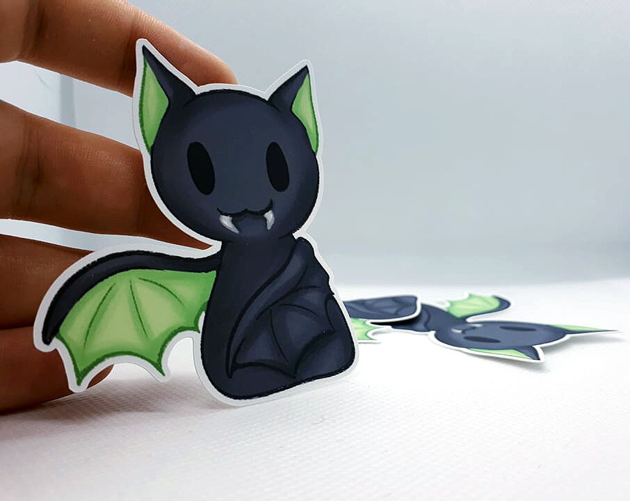 Schwarze Fledermaus Aufkleber Vinyl Wasserfest Matt | Etsy