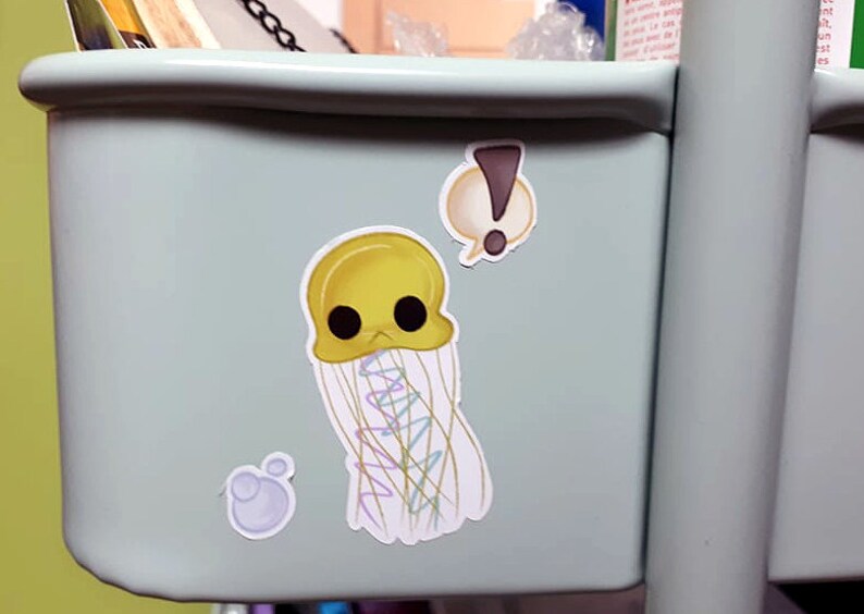 Regenbogen Qualle Sticker Sheet Vinyl Glänzend & matt - Etsy.de