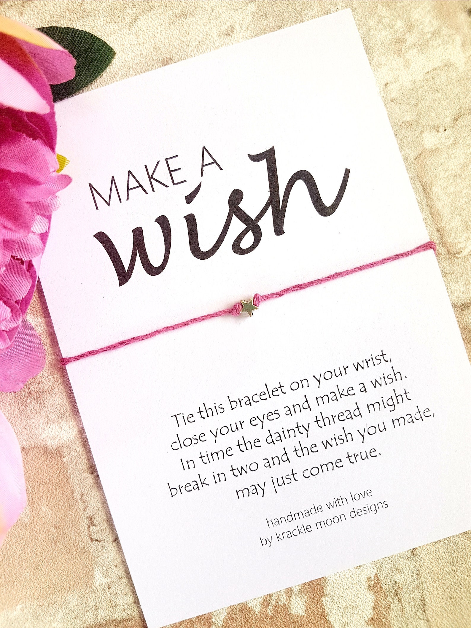 Make A Wish, Wish Bracelet, Friendship Bracelet, Wish Bracelet for ...