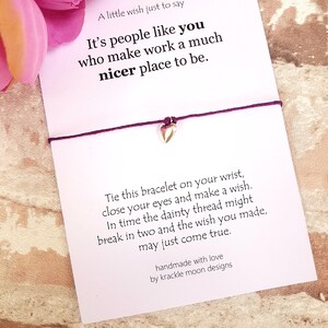 Its People Like You Who Make Work a Nicer Place to Be, Wish Bracelet ...