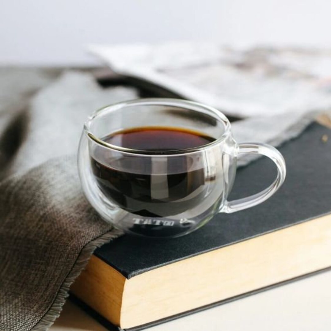 Double Walled Glass Thermo Tea & Coffee Cup 150ml - Etsy