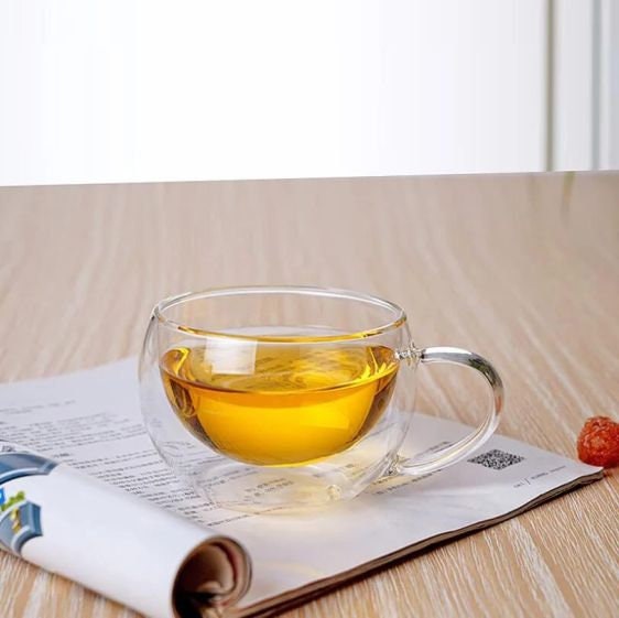 Double Walled Glass Thermo Tea & Coffee Cup 150ml - Etsy