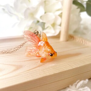 Goldfish Necklace, Keychain, Goldfish, Fish, Ocean - Etsy