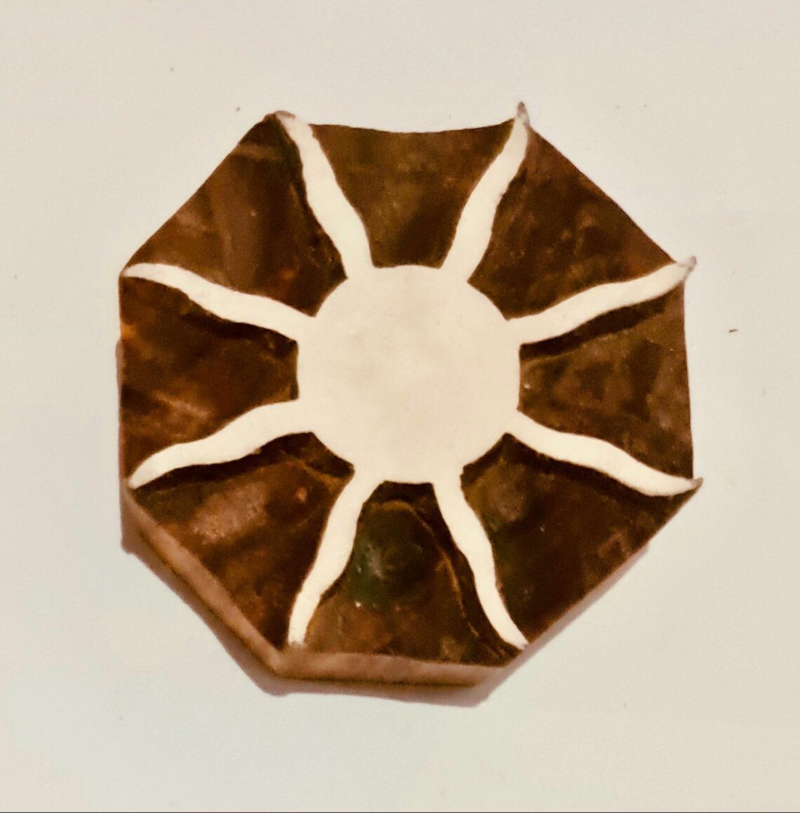 SUN Stamp for Ceramics, 5cm POTTERY STAMP, Woodblock Printing, Clay ...