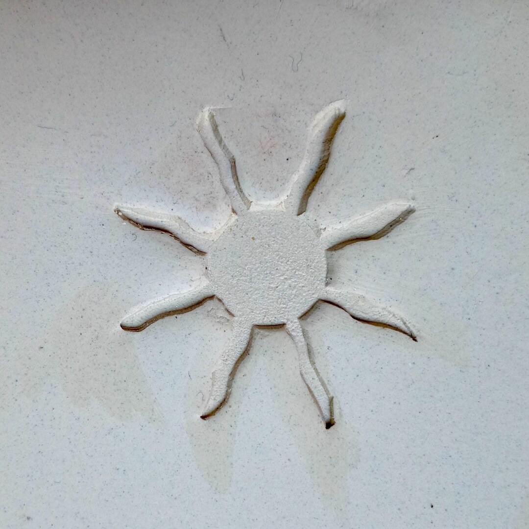 SUN Stamp for Ceramics, POTTERY STAMP, Woodblock Printing, Clay ...