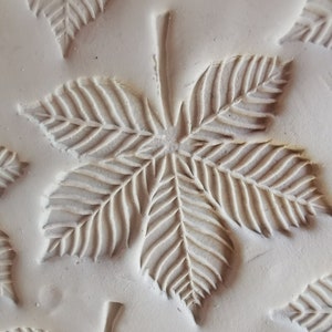 POTTERY STAMP, Leaf Stamp 7cm for Ceramics, Polymer, Woodblock, Clay ...
