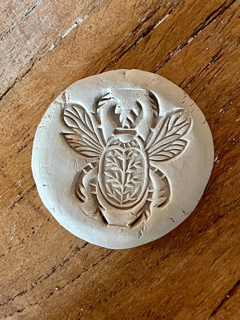 Rosewood Scarab Beetle Stamp, Pottery & Textile Printing - Etsy