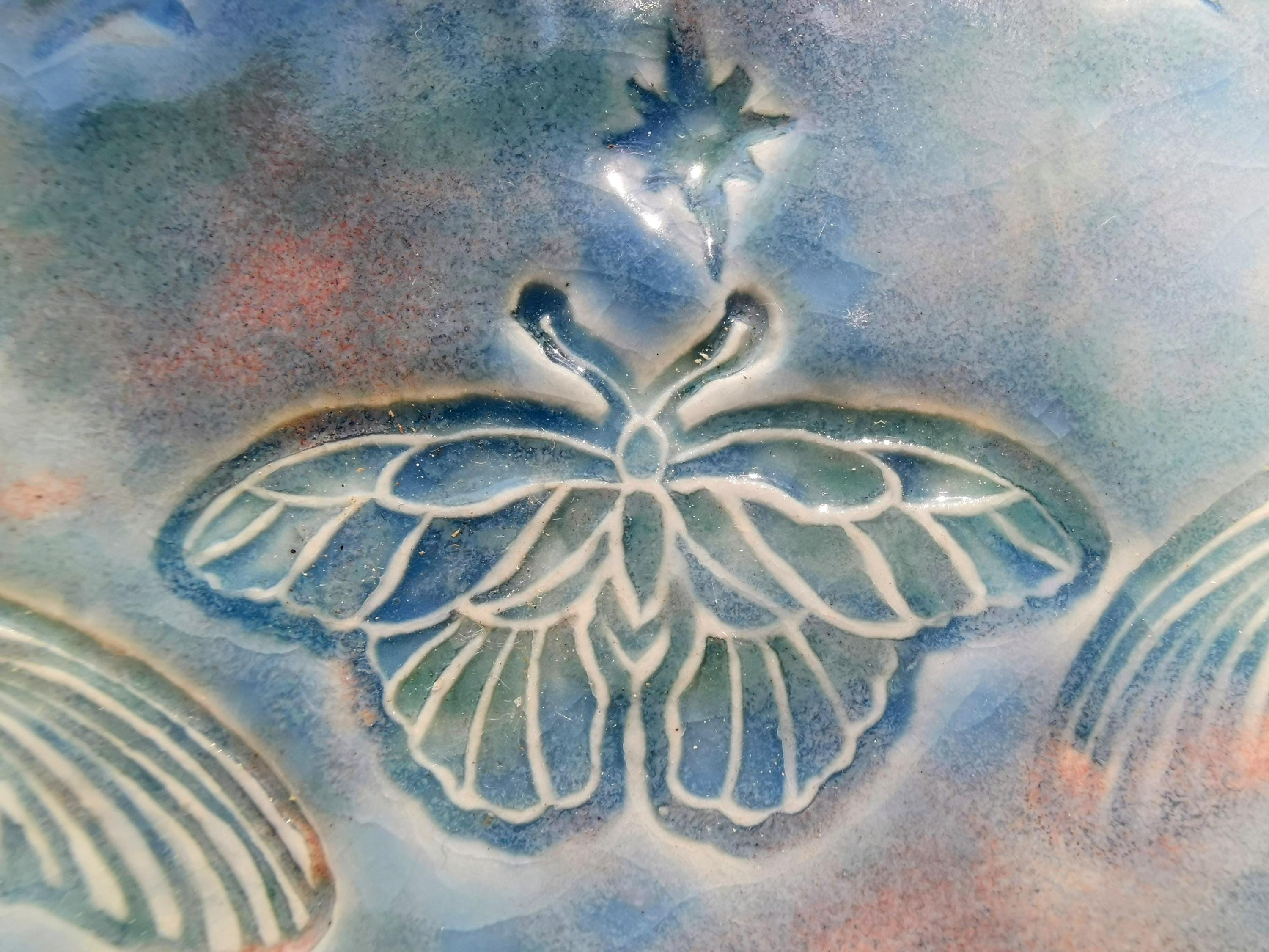 POTTERY STAMP, Butterfly Stamp for Ceramics, Woodblock, Clay, Fabric ...