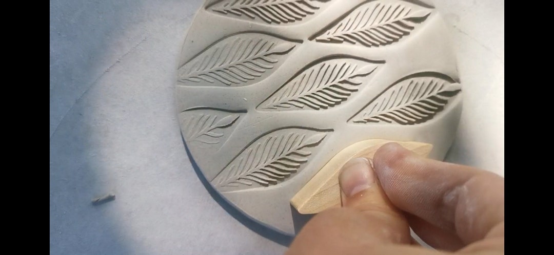 Maplewood Pottery Stamp, Woodblock, Clay Imprint - Etsy