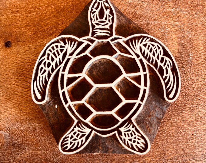 Turtle Stamp for Ceramics, POTTERY STAMP, Woodblock, Clay, Fabric ...