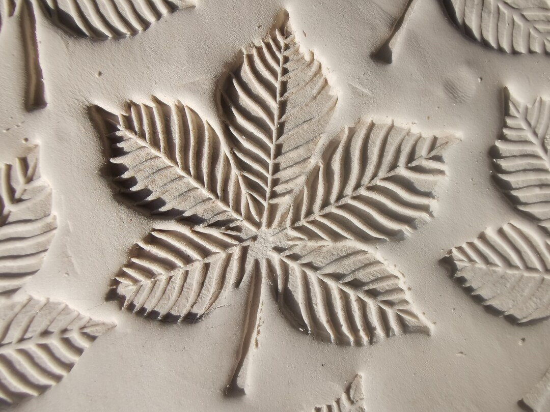 POTTERY STAMP, Leaf Stamp 7cm for Ceramics, Polymer, Woodblock, Clay ...