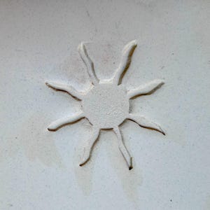 SUN Stamp for Ceramics, 5cm POTTERY STAMP, Woodblock Printing, Clay ...