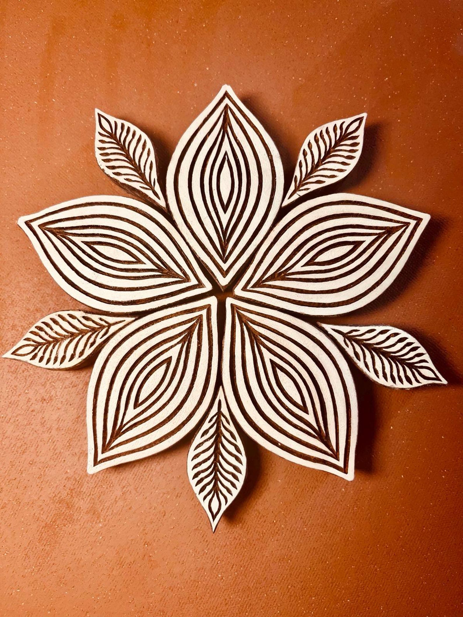 POTTERY STAMP, Seed Pod Stamp/ Leaf Stamp (7cm) for Ceramics, Woodblock ...