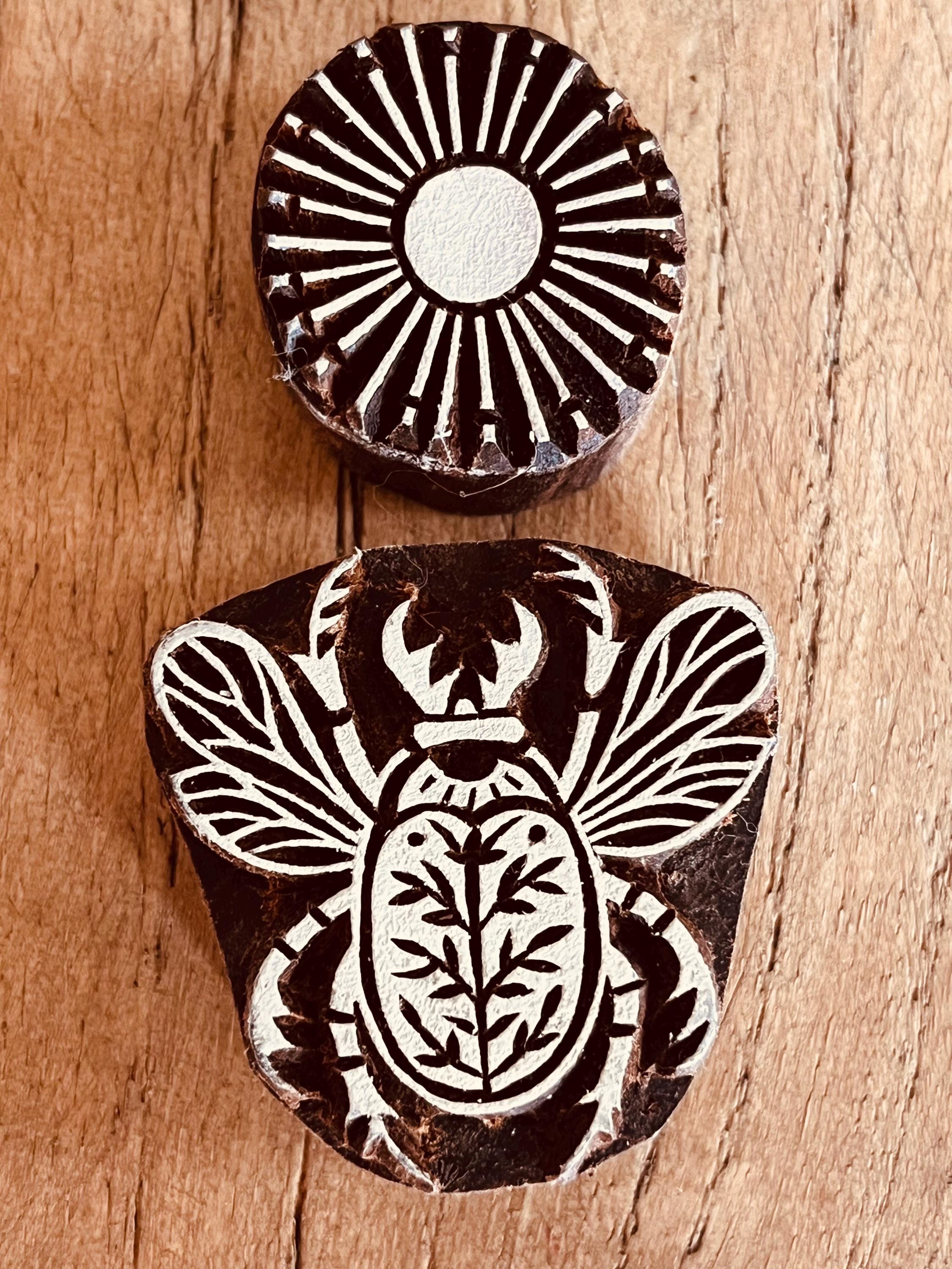 Rosewood Scarab Beetle Stamp, Pottery & Textile Printing - Etsy