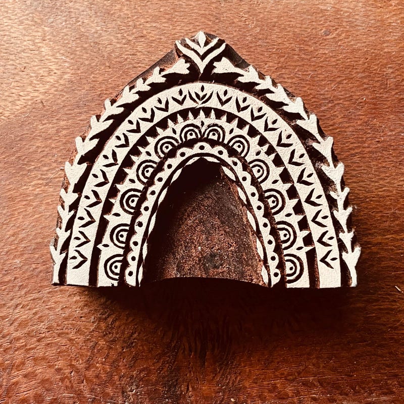 Folk Art Printing Block - Etsy