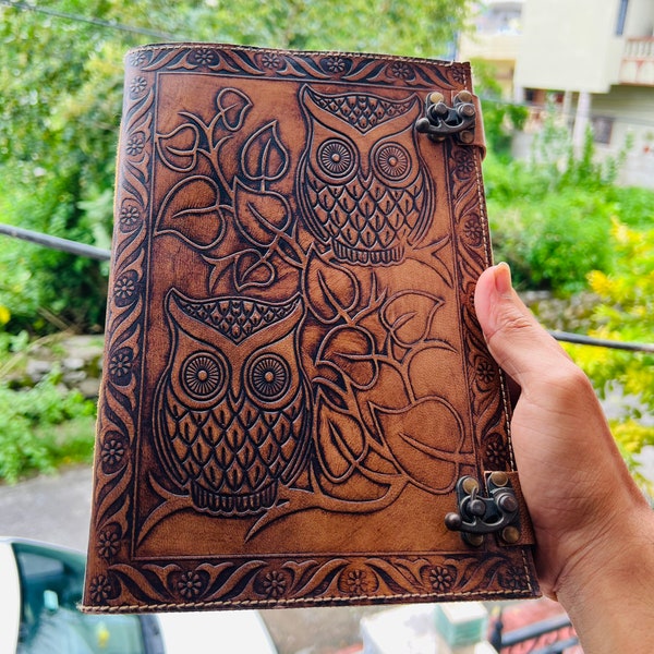 Leather Owl - Etsy