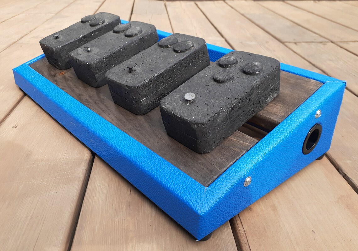 Handcrafted Regency Blue Tolex Guitar Pedalboard - Etsy