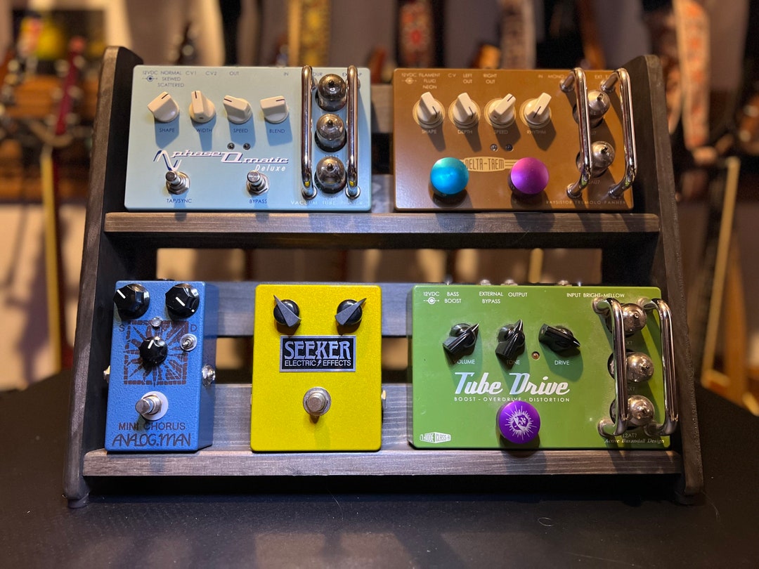 Handcrafted Vertical Desk Synthesizer Stand / Guitar Pedalboard - Etsy