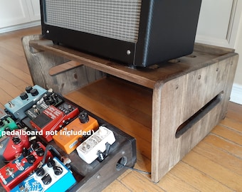 Lakefront Deluxe Amp Stand, Custom Made Solid Wood Guitar Amplifier ...