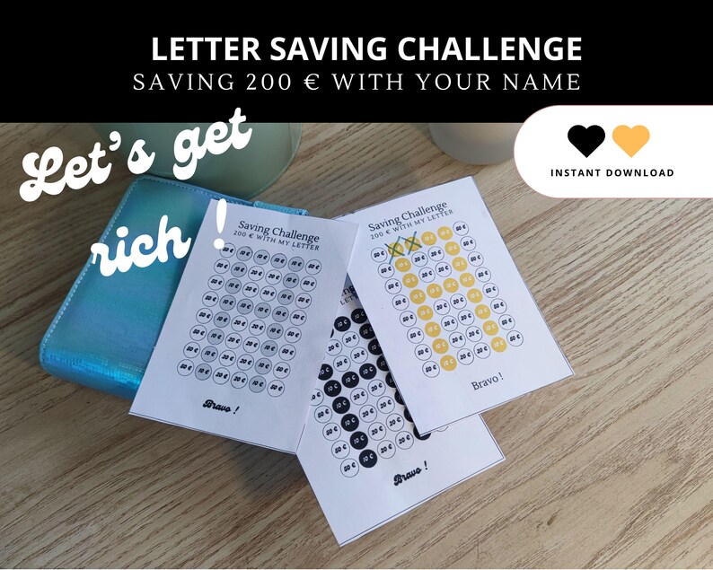 LETTER SAVING CHALLENGE - 200 Euros Cash Stuffing to Save Money and ...