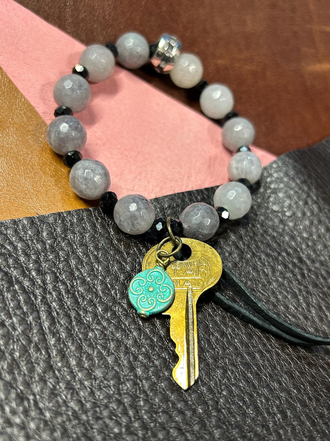 Key Bracelet / Old Keys / Handmade Bracelet / Beaded Bracelet / Gifts ...