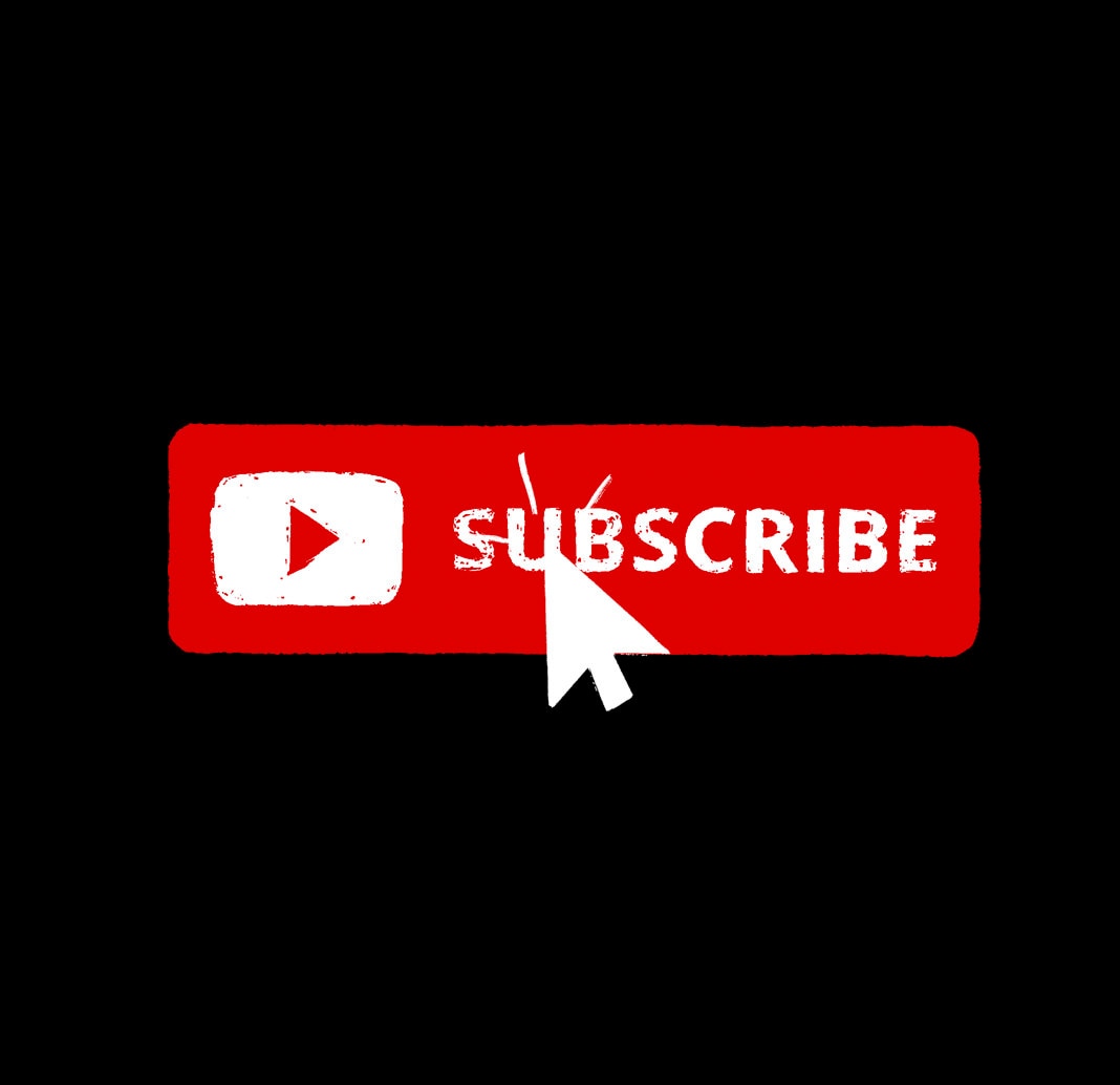 Youtube Subscribe Button Black