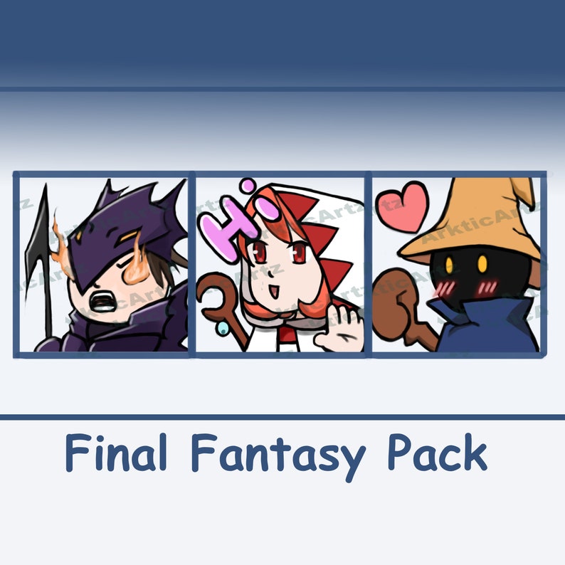 Final Fantasy Emote Twitch Pack - Etsy