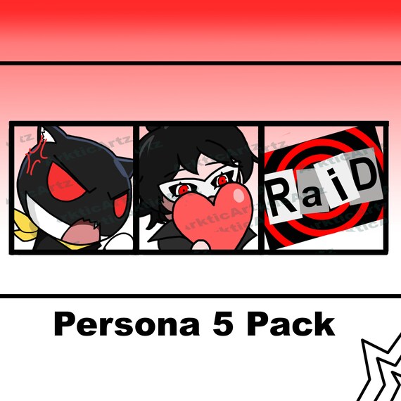 Persona 5 Emote Pack // Twitch Emote // | Etsy
