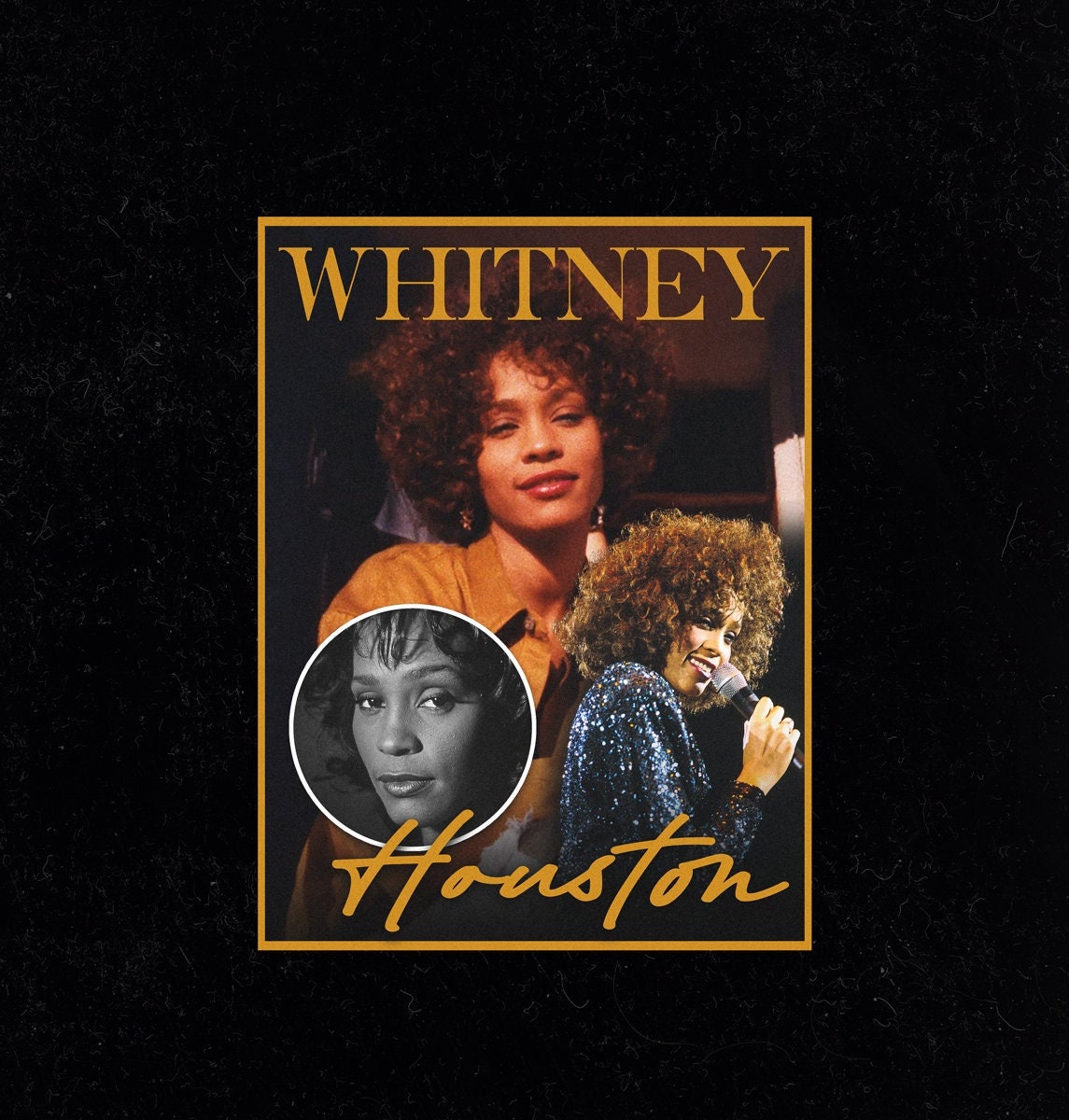 Whitney Houston Print Ready for Sublimation Printing DTG, DTF ...