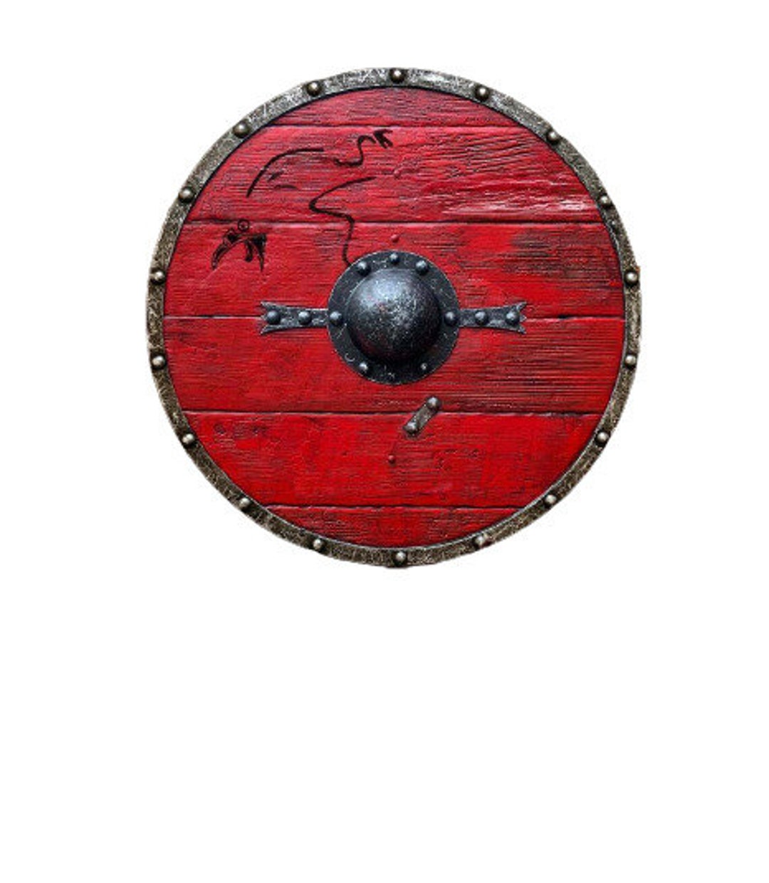 New Medieval Norse Battle Wooden Viking Shield Handmade - Etsy