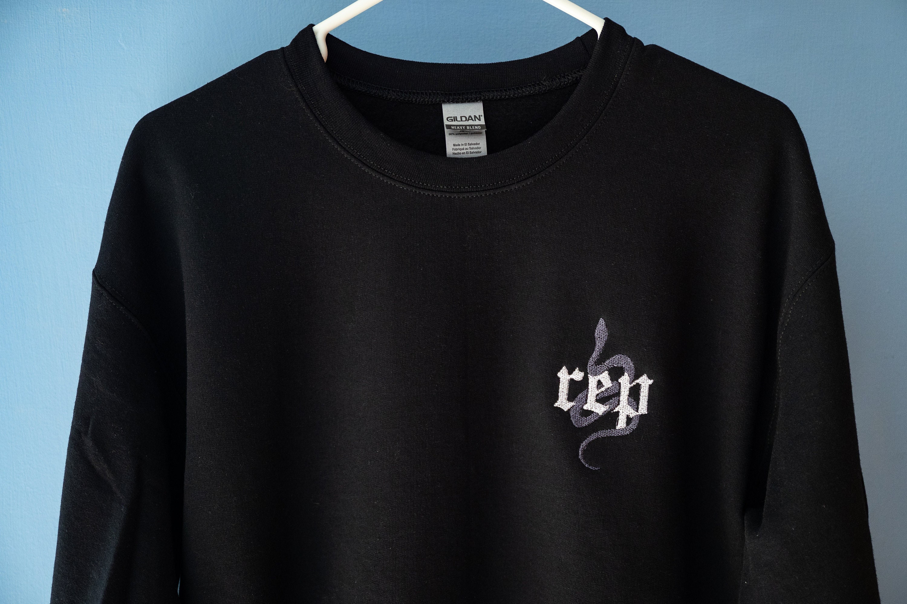 Reputation Taylor Swift Snake Embroidered Pocket Crewneck Unisex ...