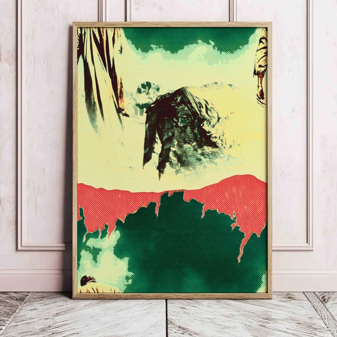 Retro Horror Landscape Print – Vintage Pulp Sci-fi Art | Digital ...
