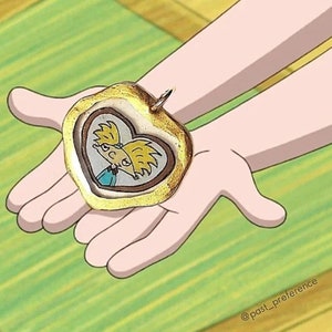 Helgas Locket Hey Arnold Dainty Charm Healing 18k Gold Resin Charm ...