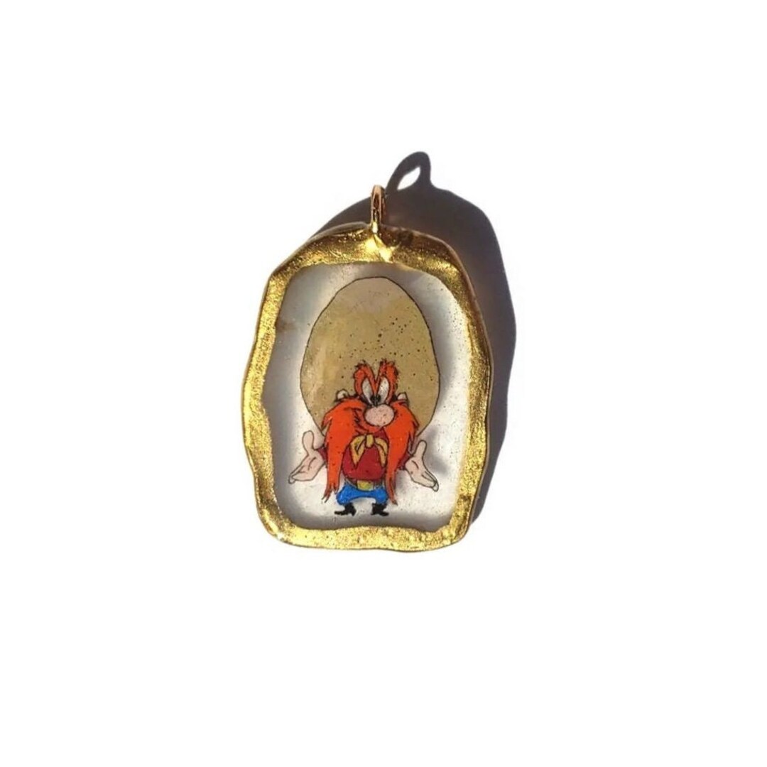 Yosemite Sam Looney Tunes Cute Dainty Kidcore Wildwest 18k Gold Resin ...