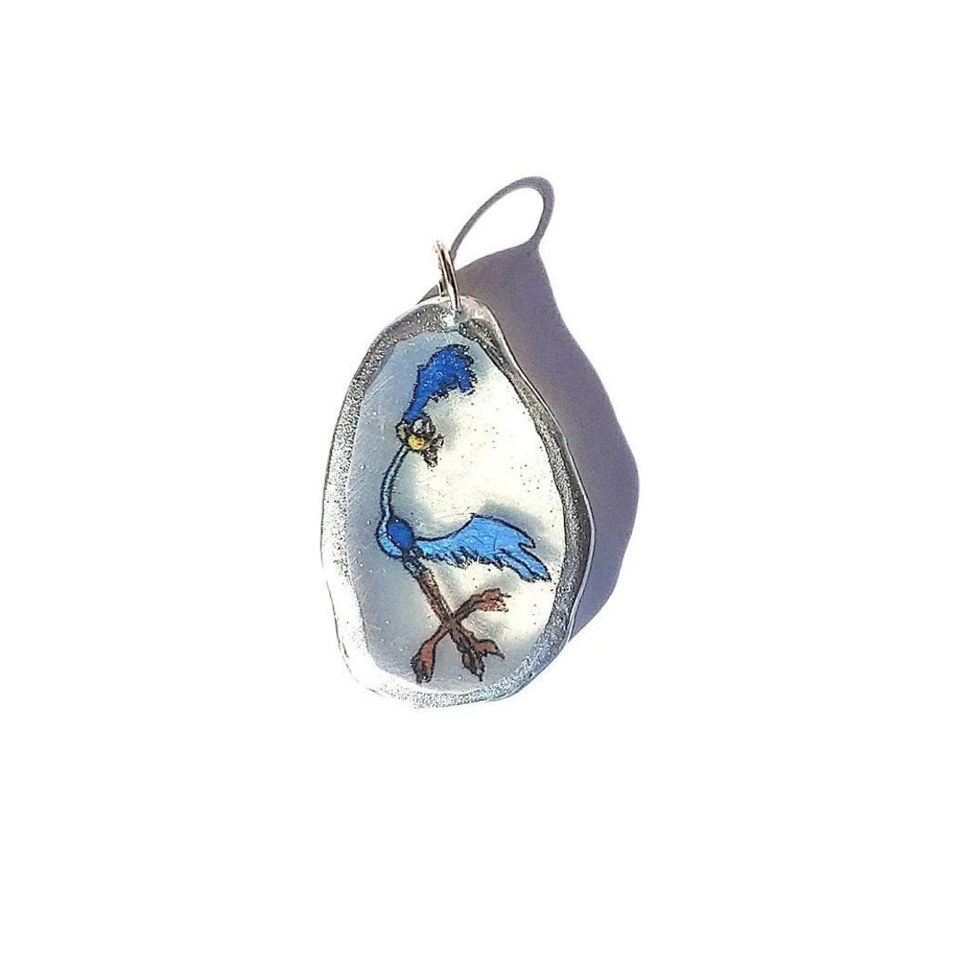 Road Runner Looney Toons Inspired Delicate 925 Sterling Silver Resin ...
