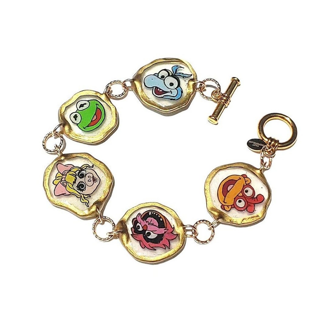 CUSTOM Character Charm Bracelet YOU PICK Kidcore 18k Gold or 925 ...