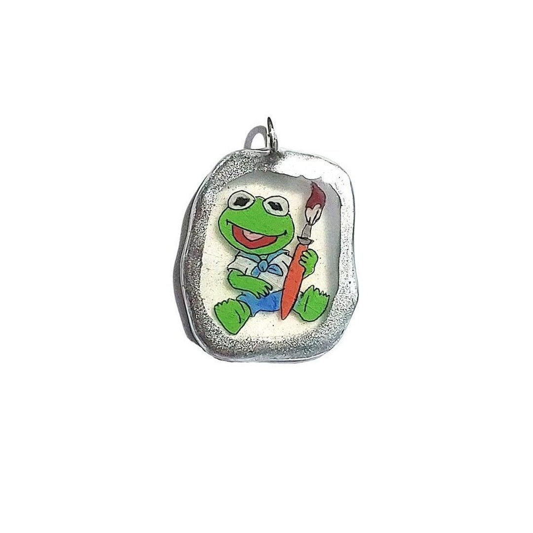 Baby Kermit the Frog Muppet Babies Kidcore 18k Gold or 925 Sterling ...