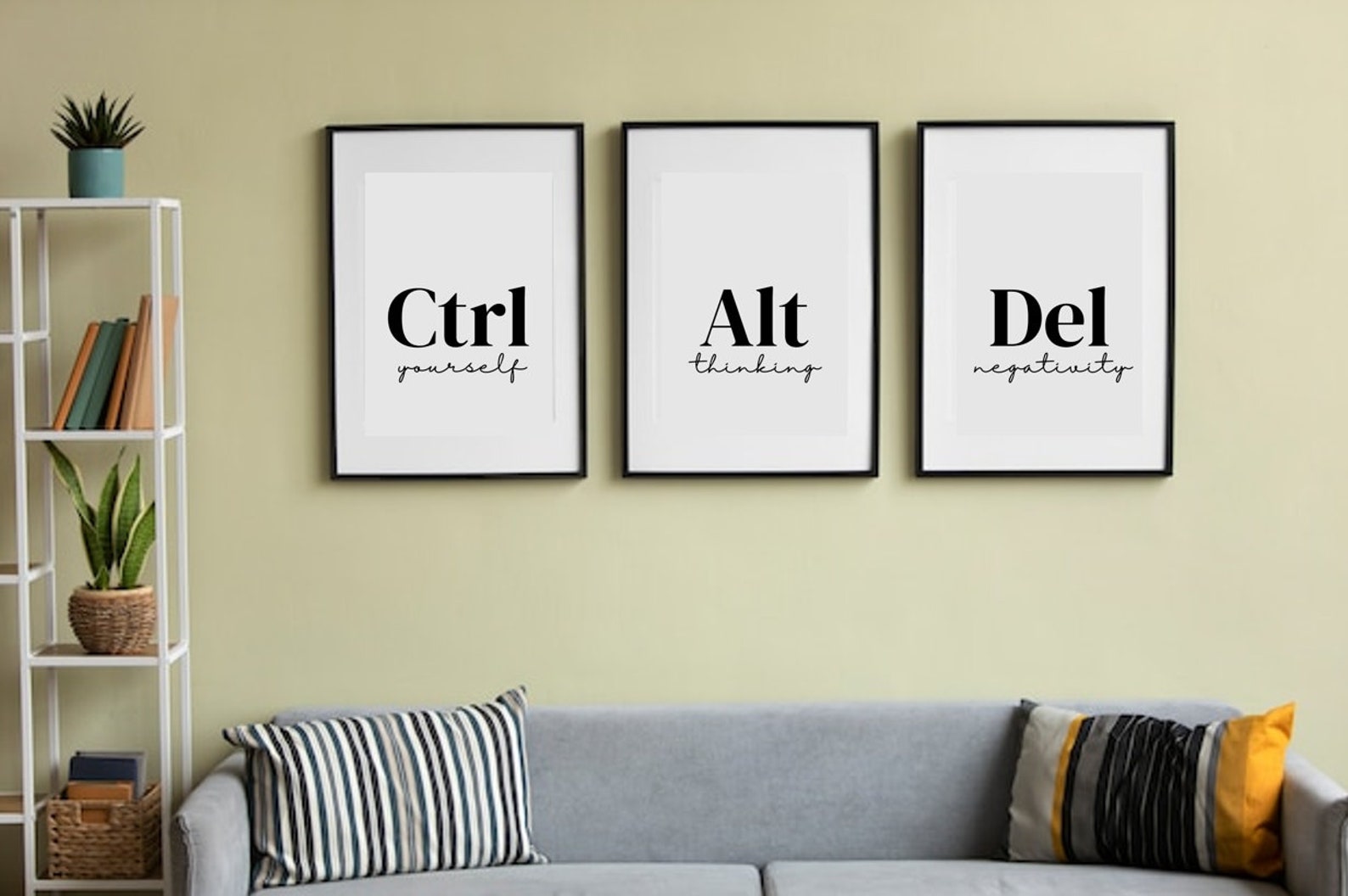 Ctrl Alt Delete Printable Wall Art | Office Wall Art A4 Self Print ...