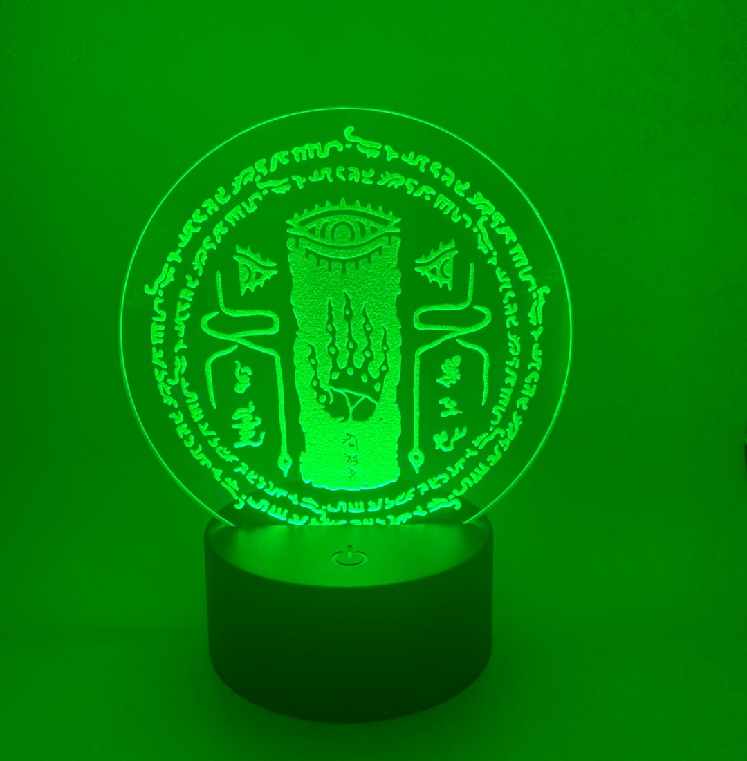Zelda-inspired Tears of the Kingdom Style - Engraved LED Light - Desk ...