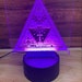 The Legend of Zelda triforce Custom Engraved LED Light Desk Light or ...
